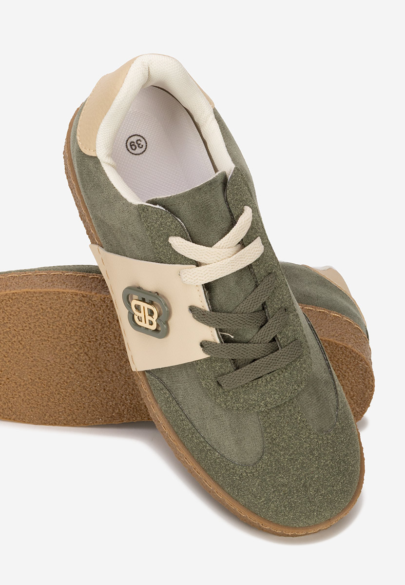 Дамски сникърси Kathea зелен Zapatos